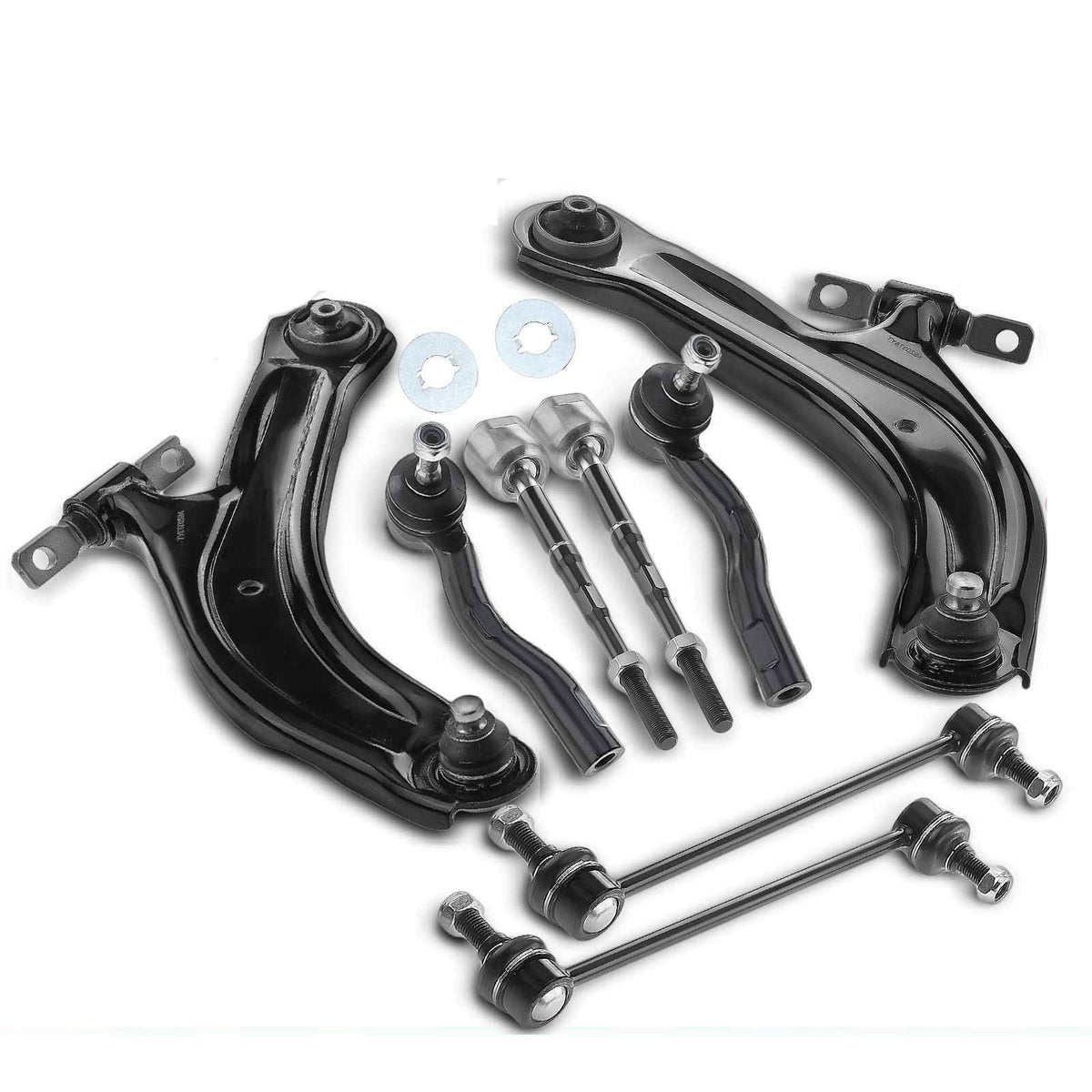 8x Front Lower Control Arm Sway Bar Links & Tie Rod End for Nissan Sen ...