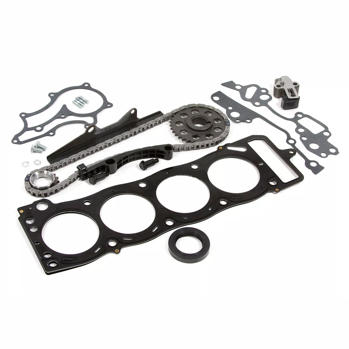Heavy Duty Timing Chain Kit w/ MLS Head Gasket Fit 85-95 Toyota 22R 22 ...