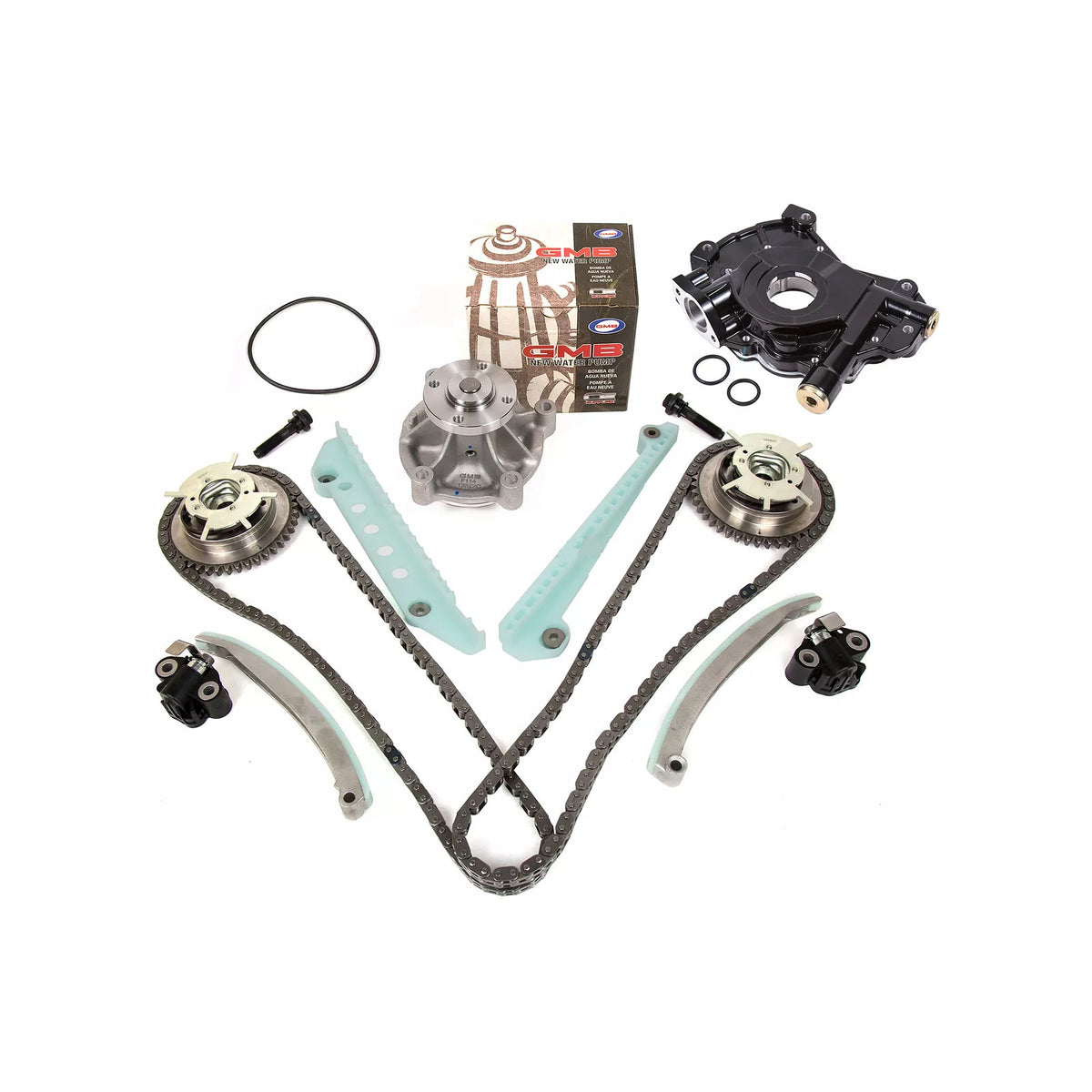 Timing Chain Kit Cam Phaser Water Pump Oil Pump Fit 05-09 Ford Mustang ...