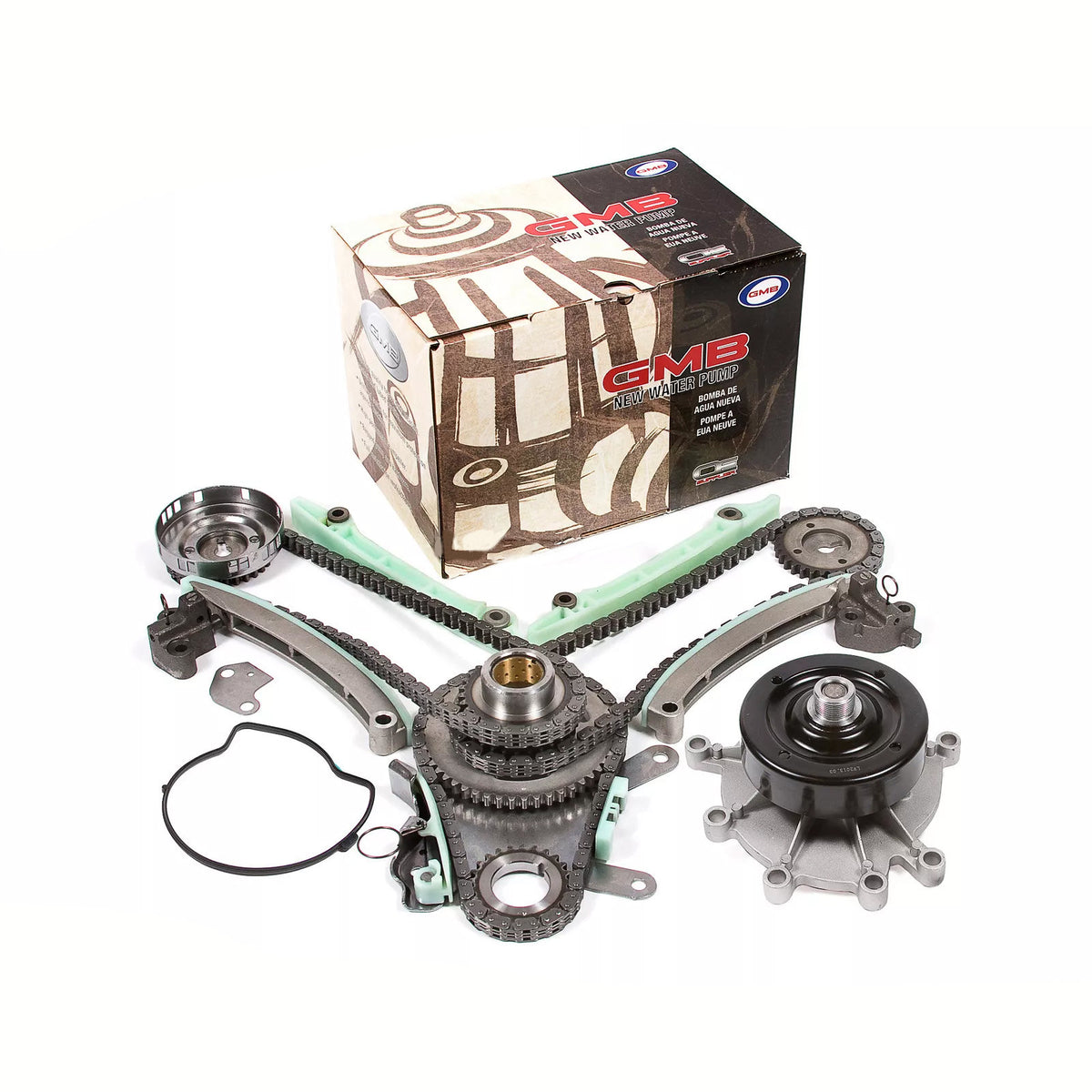 Timing Chain Kit JTEC Water Pump Fit 99-02 Dodge Ram 1500 Durango Dako ...