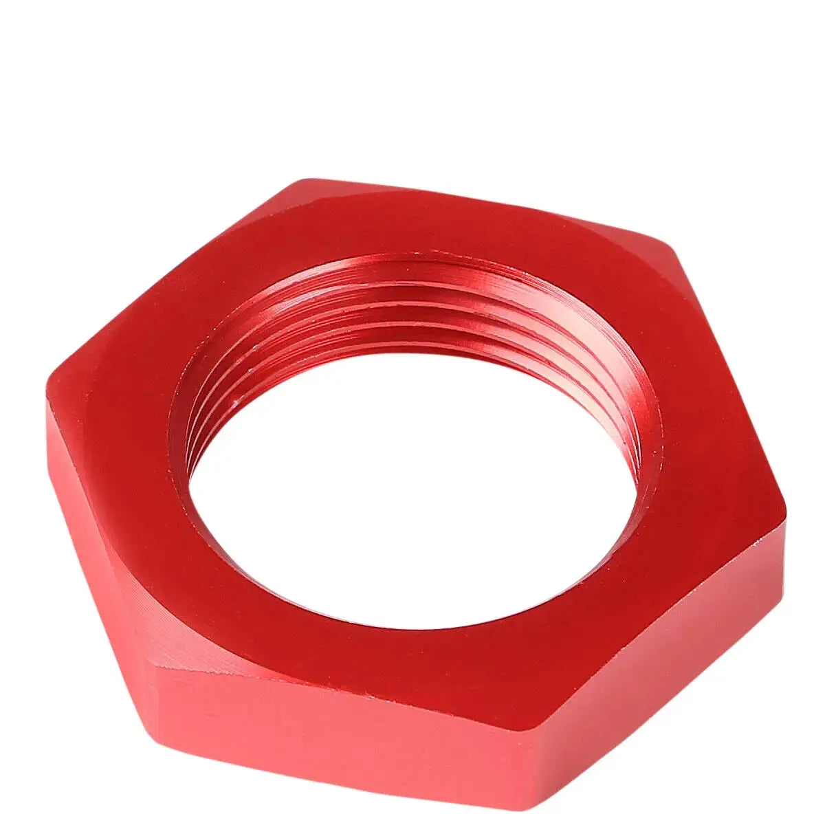 An16 An-16 Bulkhead Red Aluminum Anodized Nut Seal Locking Fitting Ada ...