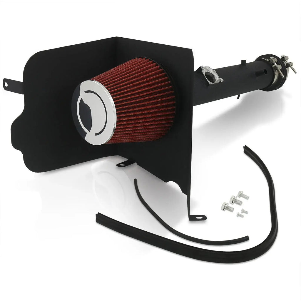 Black Cold Air Intake Cai Induction + Heat Shield For 2005-2011 Toyota ...