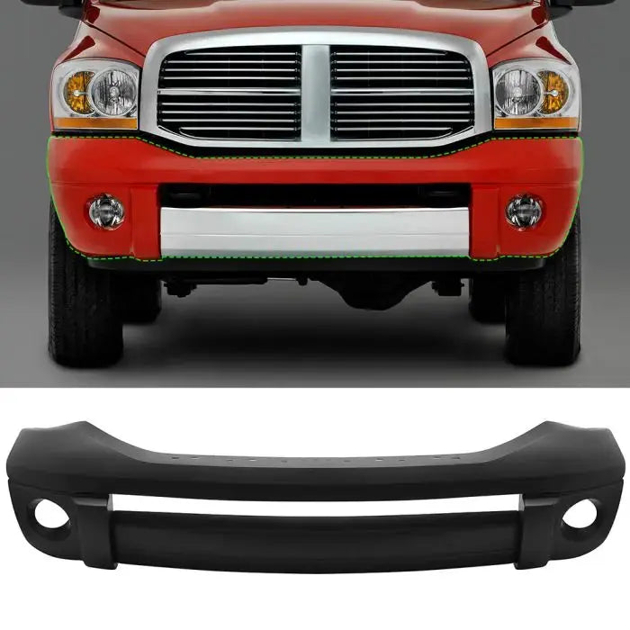 Front Bumper Cover Fascia for 2006-2009 Dodge Ram 1500 2500 3500 CH100 ...