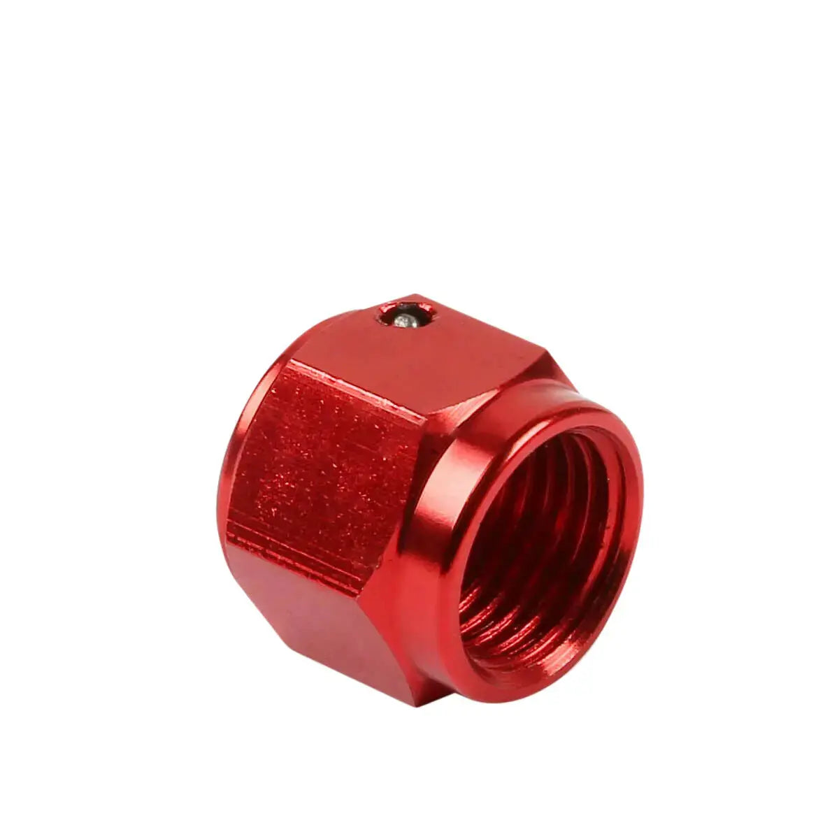 Red Anodized Aluminum 6-An An6 3/8"Hex Head Female Flare End Plug/Nut ...