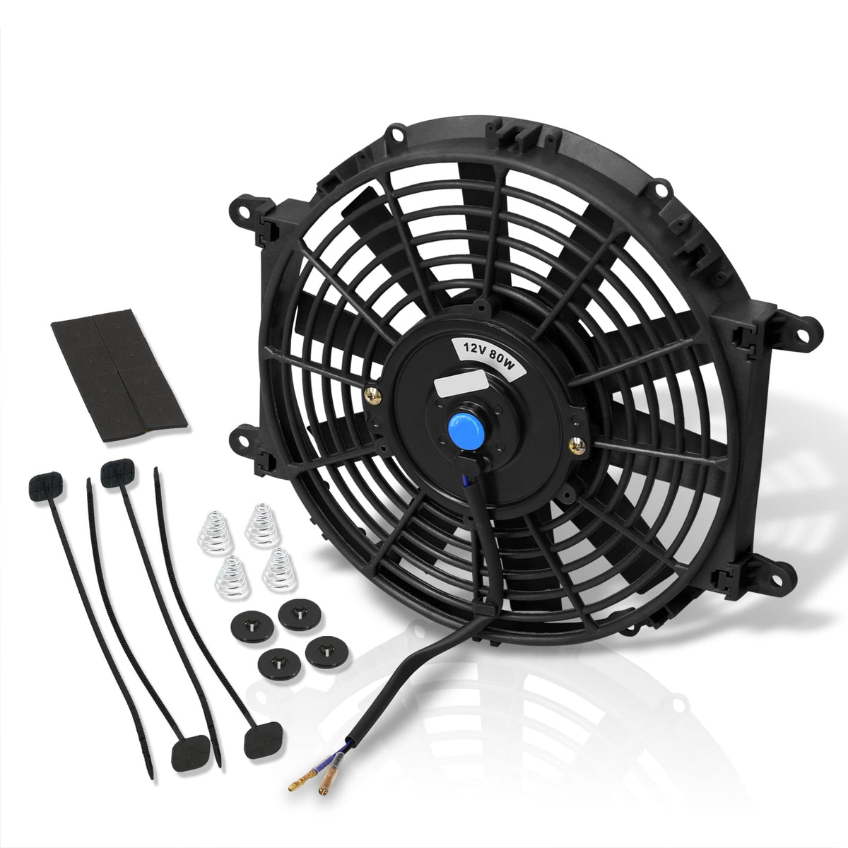 Universal 10" Radiator Fan Black – Dynamic Performance Tuning