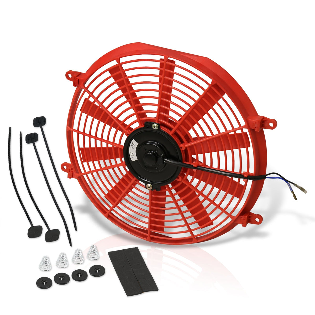 Universal 14" Radiator Fan Red – Dynamic Performance Tuning