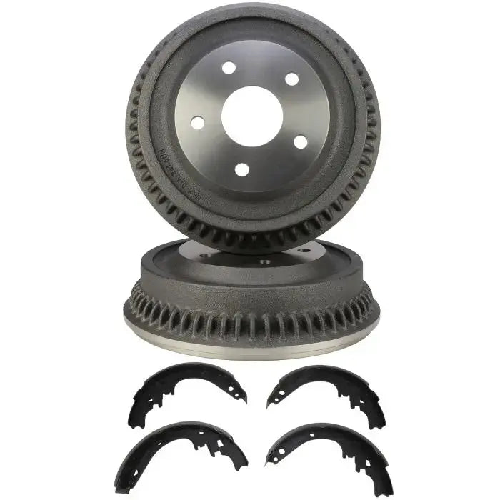 Rear Brake Drums and Shoes For 1994-1996 1997 1998 1999 Dodge Ram 1500 ...