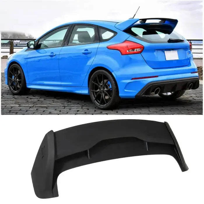 Rear Spoiler Wing MATTE BLACK Factory Style for 2012-2018 Ford Focus H ...