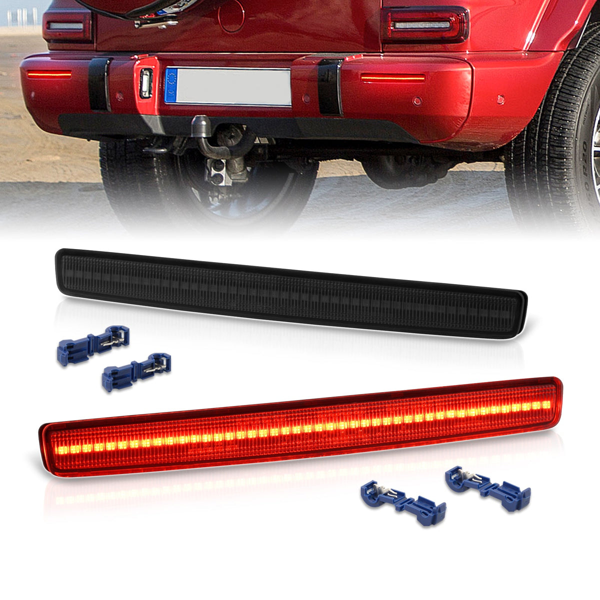 Mercedes Benz G-Class W463 G550 G63 (Gen II) 2019-2022 Rear Red LED Re ...