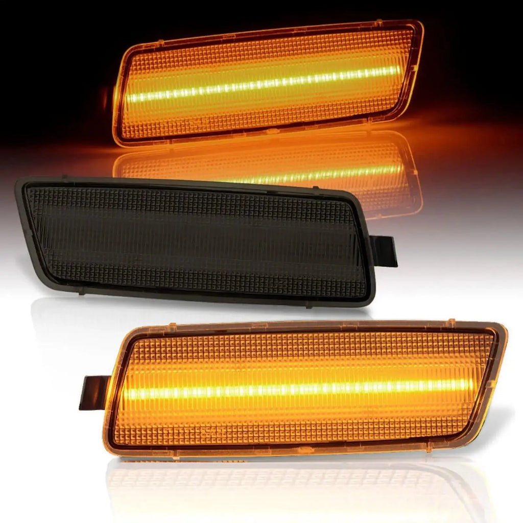 Smoked Amber Led Side Marker Lights Signal Lamps For Vw Gti Jetta Mk5 ...