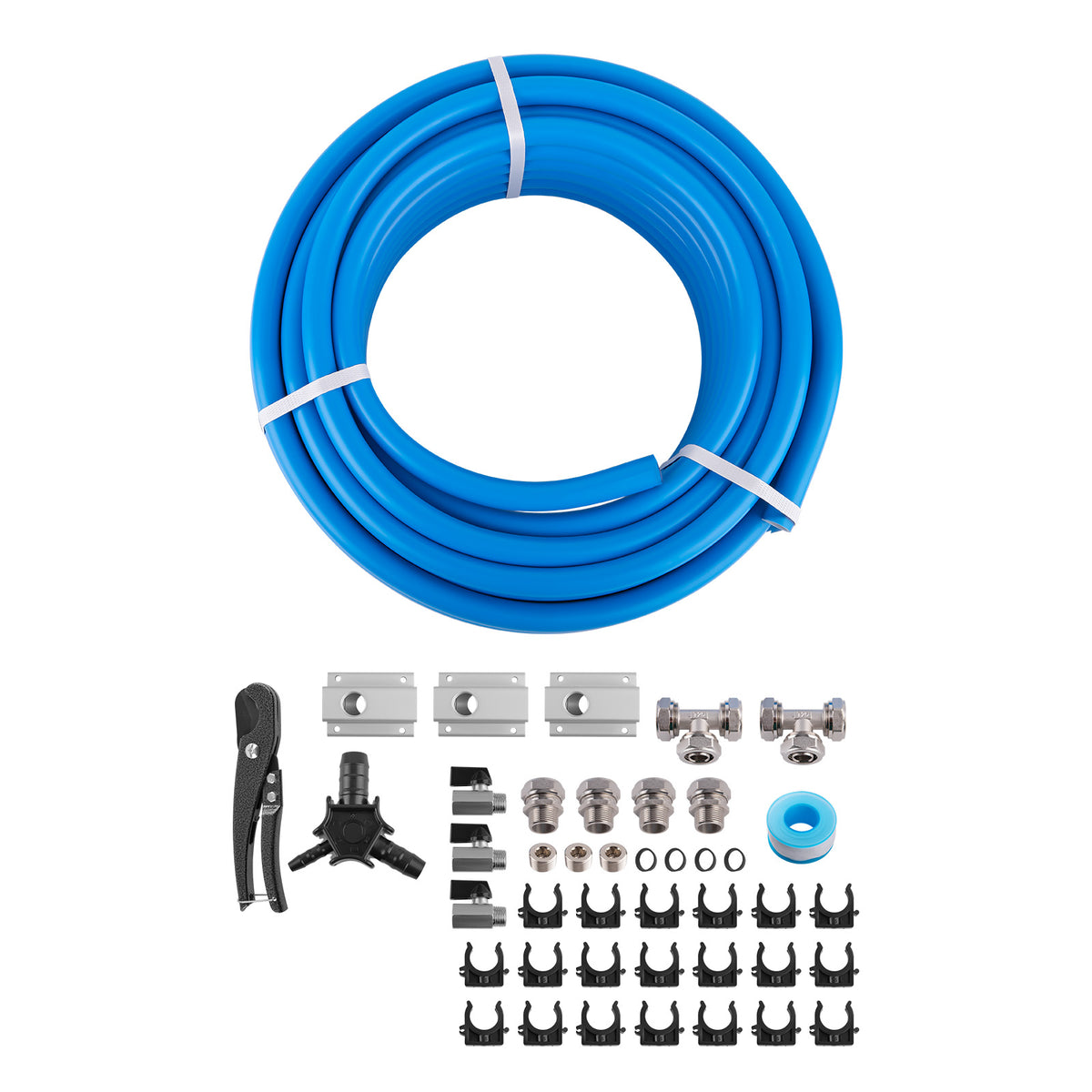 Compressed Air Line System Tubing Master Shop Piping 3/4in Leaks Air S ...