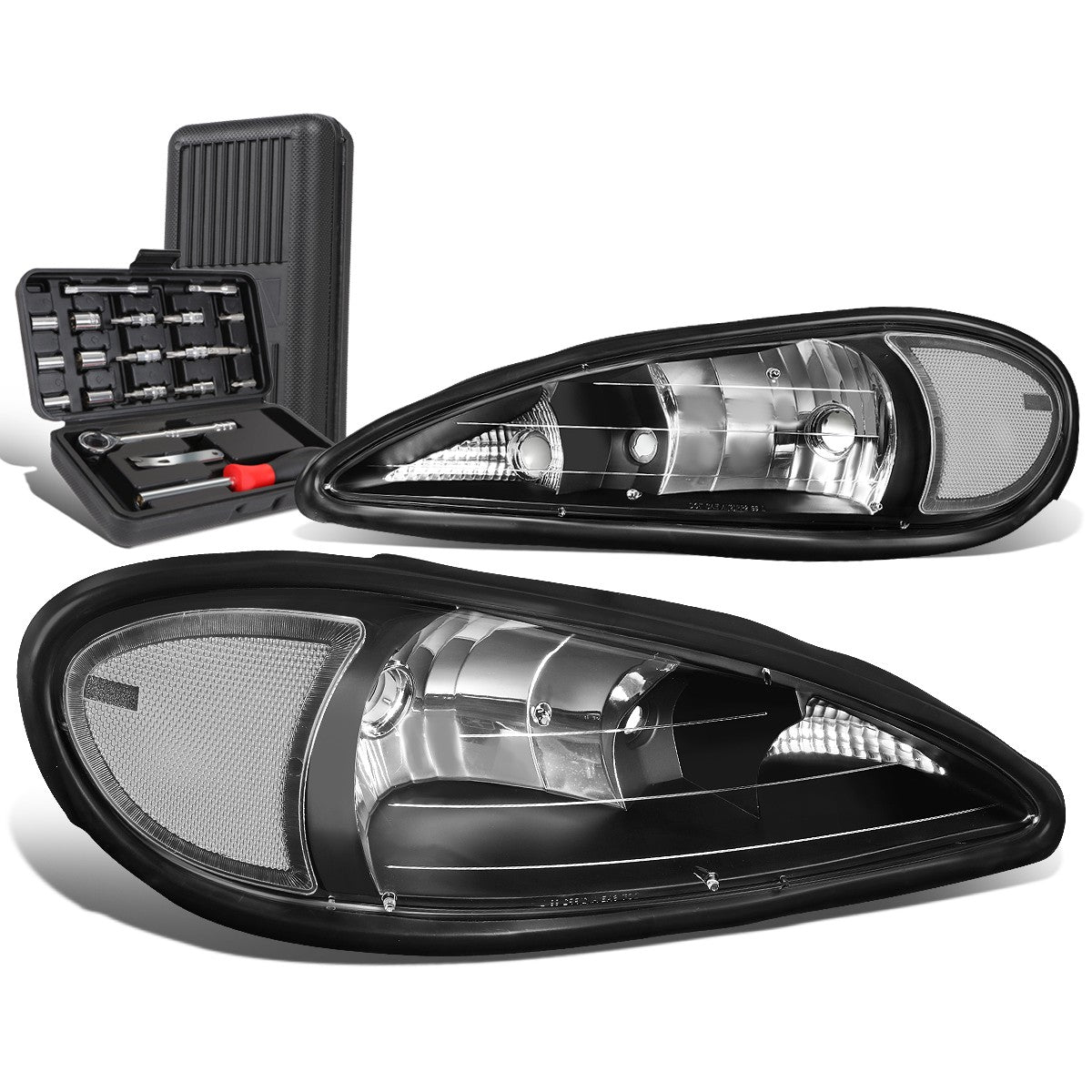 For 2015-2018 Ford Focus Sequential LED Halo Projector Headlight Black ...