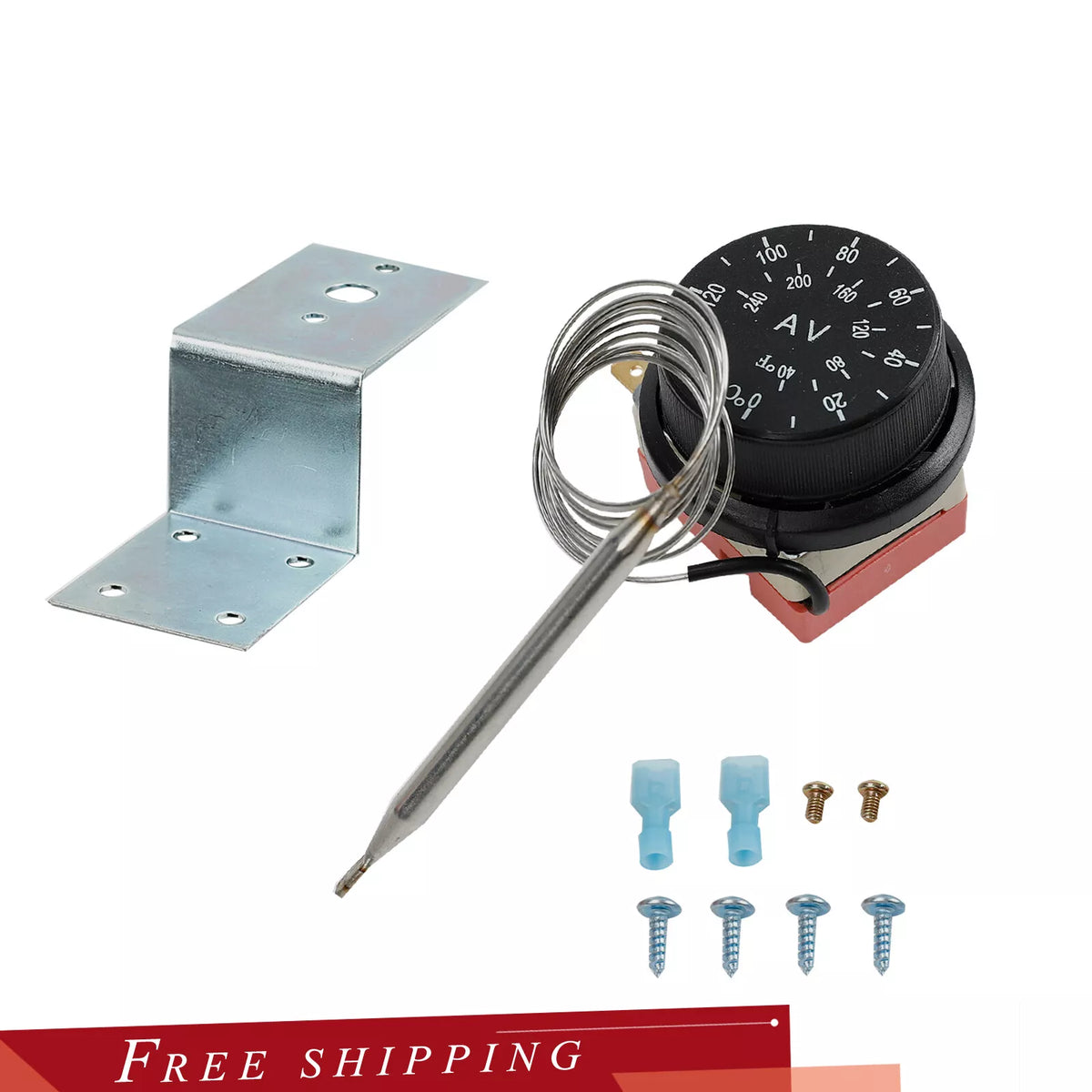 12V Electric Fan Thermostat Switch Radiator Temperature 3-Pin Control ...