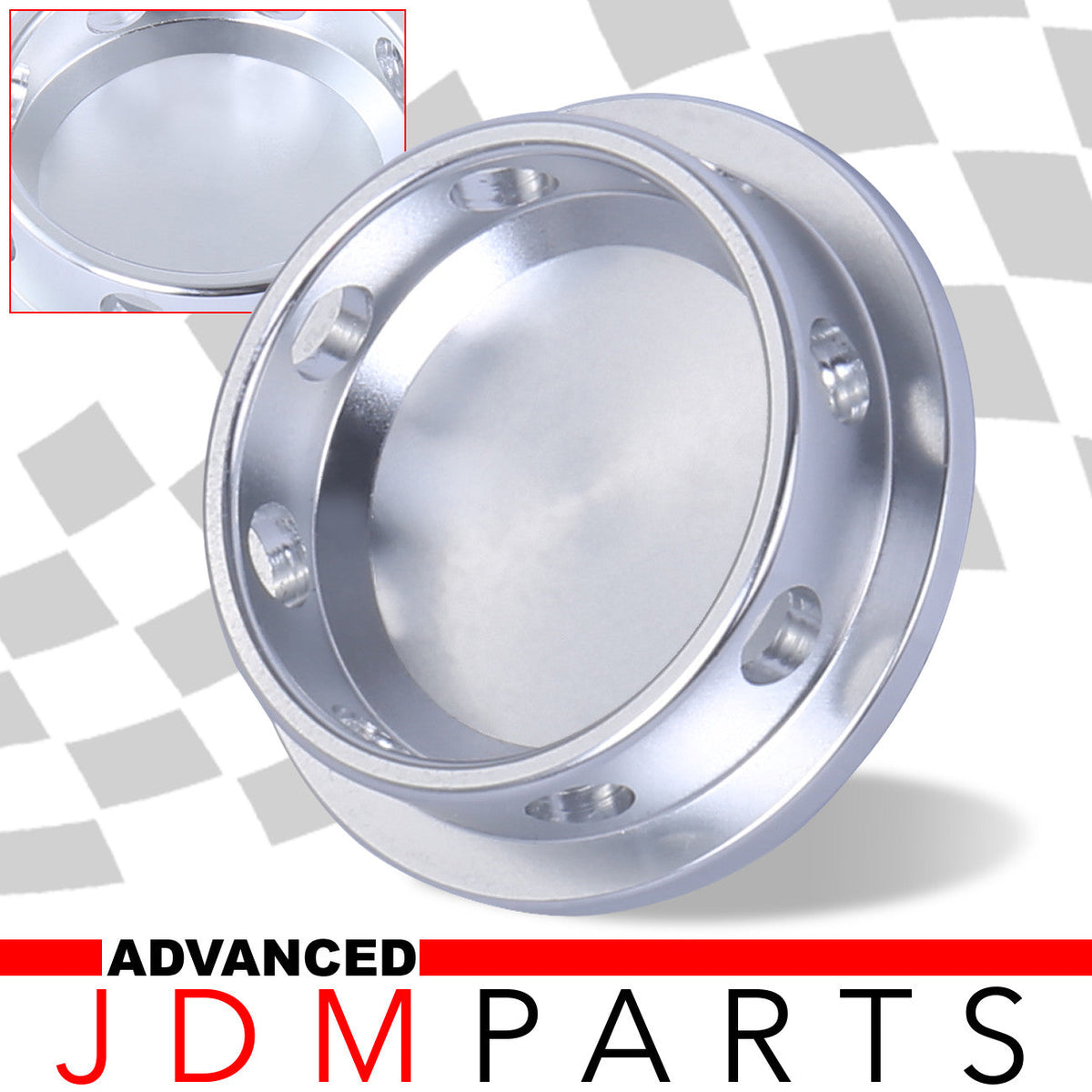 Mitsubishi Aluminum Round Circle Hole Style Oil Cap Silver – Dynamic ...