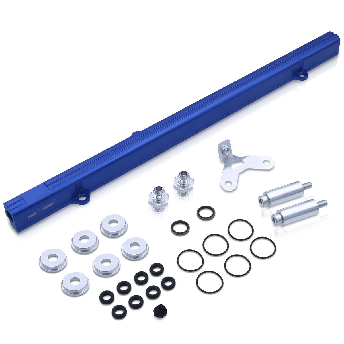 Toyota 2JZ Fuel Injector Rail Blue – Dynamic Performance Tuning