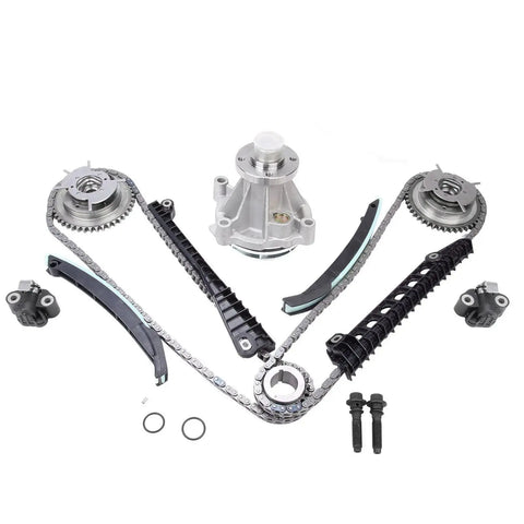 04-08 Ford Cam Phasers+Timing Chain Water Pump Kit Lincoln 5.4 3V Trit ...