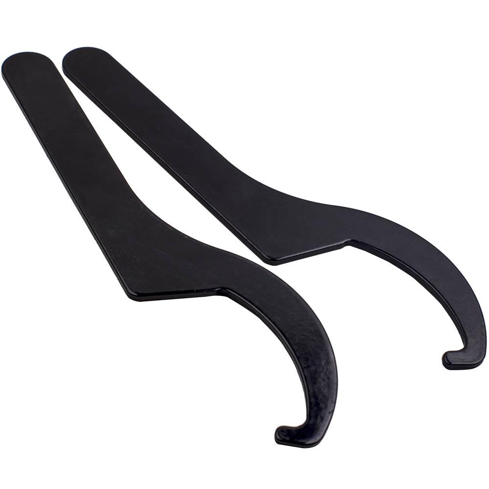 1 pair Steel Coilover C Spanner Hook Wrench Universal Coil Over Spring ...