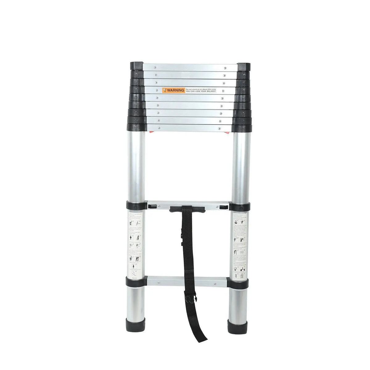 10.5Ft 3.2M Aluminum Folding Telescopic Extension Ladder Step Multi-Us ...