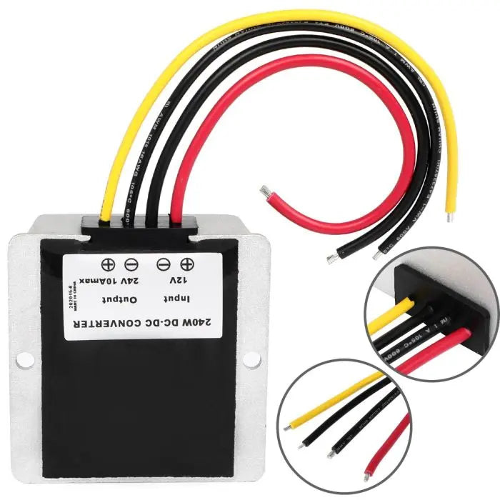 12V Dc Step Up 24V Dc Converter 10A Voltage Booster Boost Stablizer Mo ...