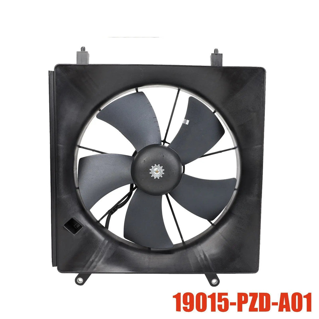 19015-Pzd-A01 Radiator Cooling Fan Motor & Shroud Fit 2002-08 Honda El ...