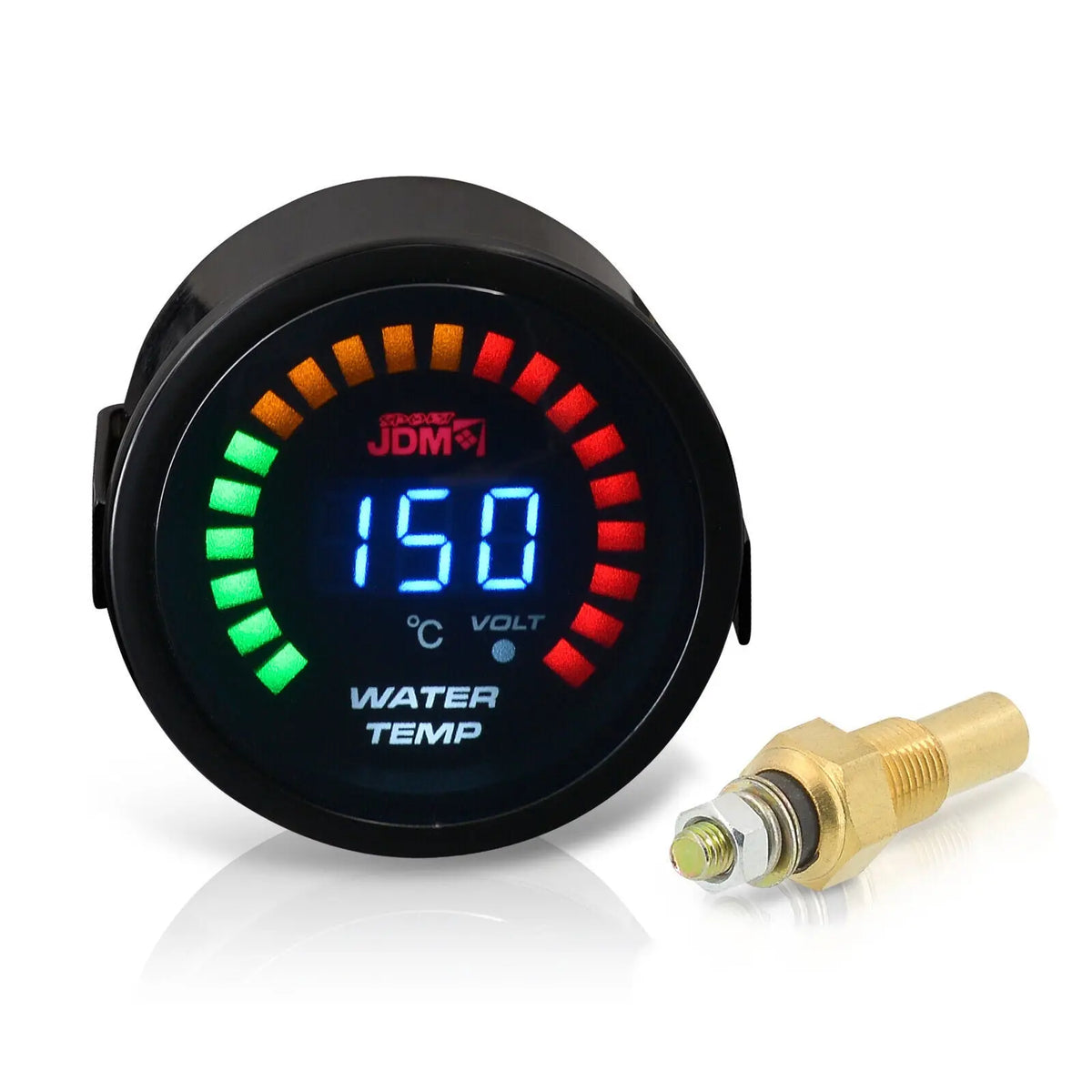 2" Jdm Digital Blue Led Rpm Water Temperature 52Mm Car Gauge Meter For ...
