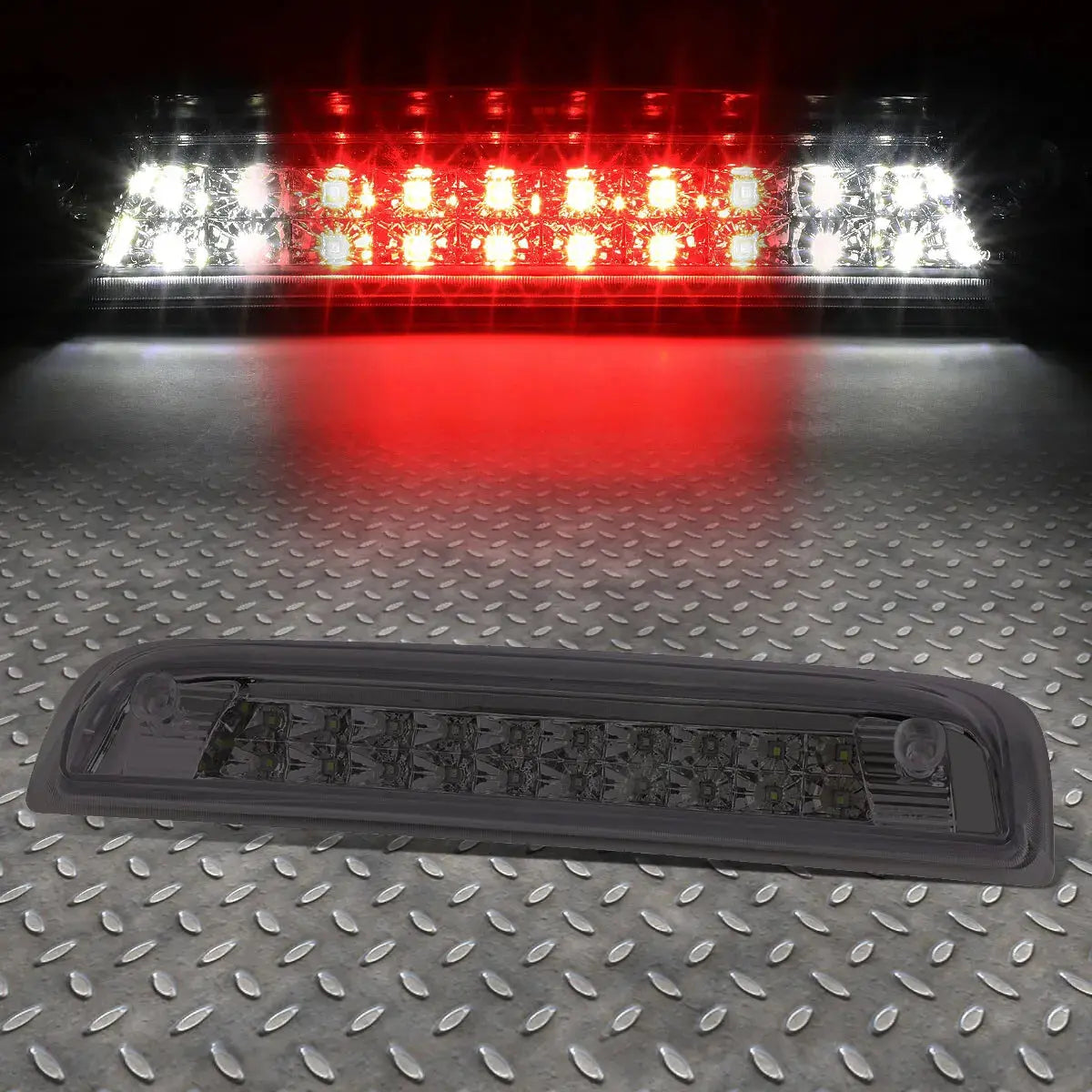 [2-Rows Led]14-20 Silverado Sierra Third 3Rd Tail Brake Light Cargo La ...