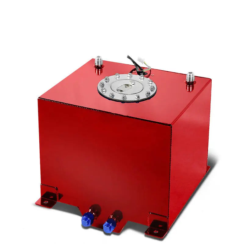 20 GALLON LIGHT PERFORMANCE RED COATED ALUMINUM FUEL CELL TANK+LEVEL S ...