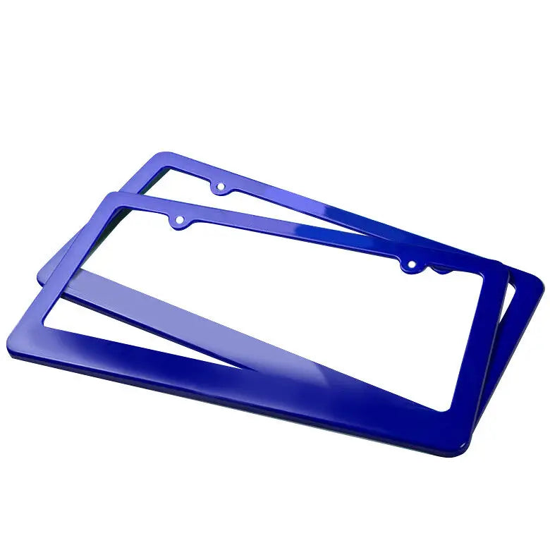 2X Dna Motoring Blue Us/Canada Front+Back Engraved License Plate Frame ...