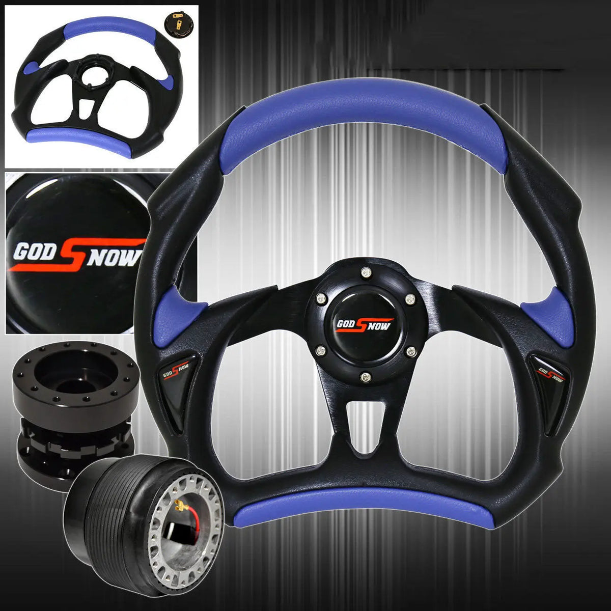 320Mm Battle Style Pvc Leather Steering Wheel Adapter Extender For 94 ...