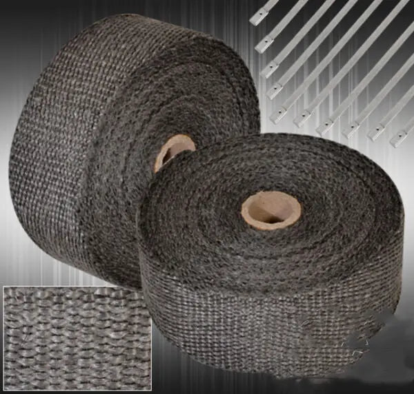 360" 30Ft Insulation Heat Wrap Shield Reduction Intake Induction Pipin ...