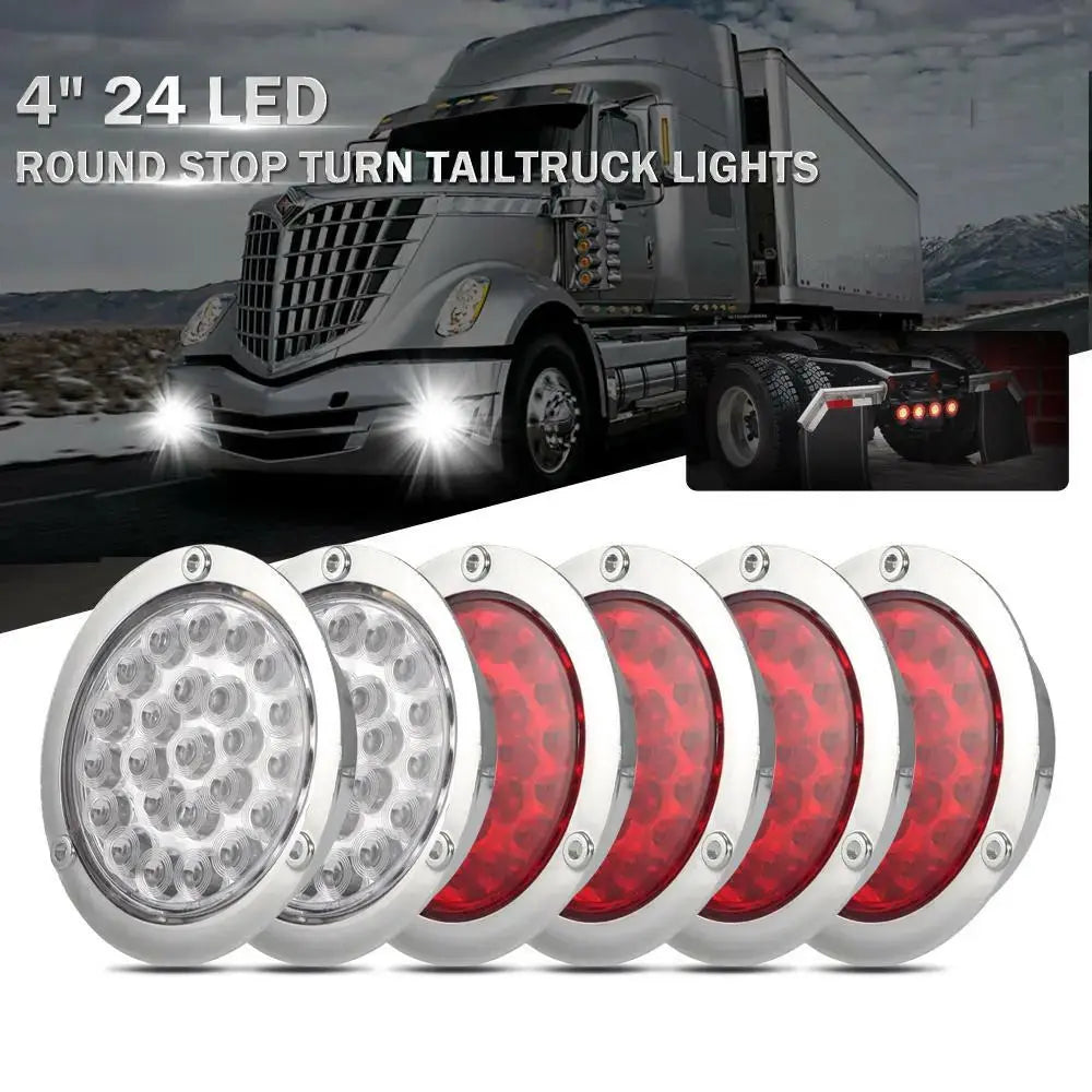 6X Led Reverse Lights Stop Turn Tail Lamps For Peterbilt Kenworth T800 ...