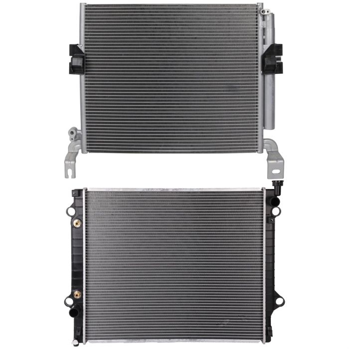 Aluminum Radiator & AC Condenser Cooling Kit 2012-2015 Toyota Tacoma ...