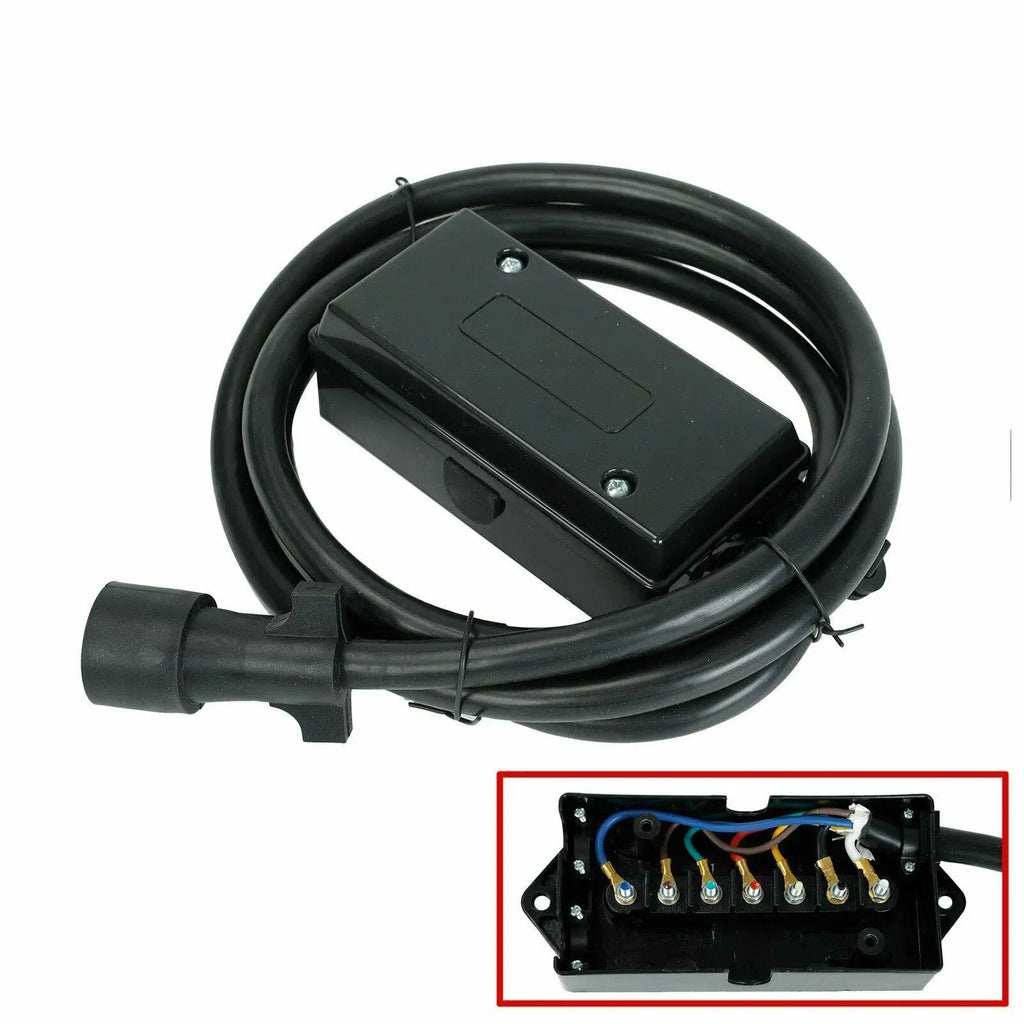 8Ft 96Inch Trailer Cord Pre-Wired Harness 7 Way Rv Cable W/Conjunction ...