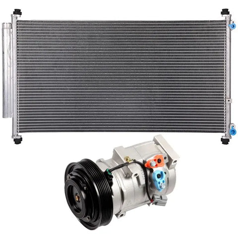 AC Condenser & AC Compressor Cooling Kit 2005-2007 Honda Odyssey ...