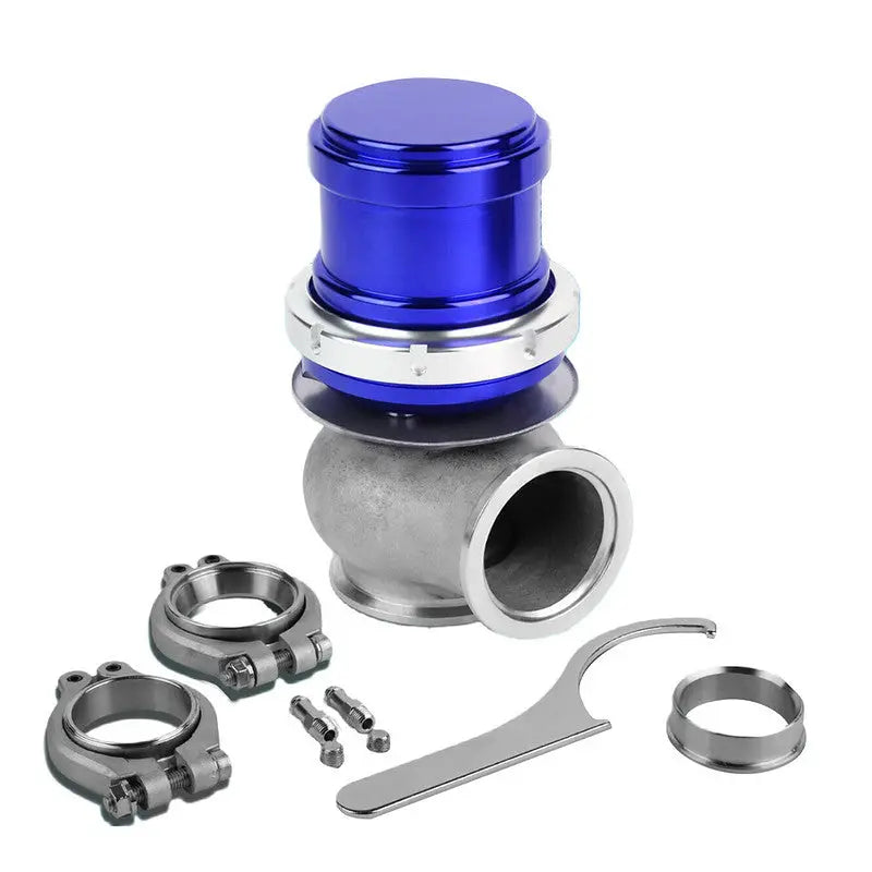 ALUMINUM EXTERNAL 14-PSI 40MM TURBOCHARGER V-BAND 5" WASTEGATE+SPRING ...