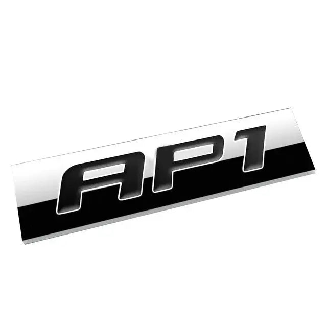 Aluminum Stick On 3D Polished Black Letters Ap1 Decal Emblem Trim Badg ...