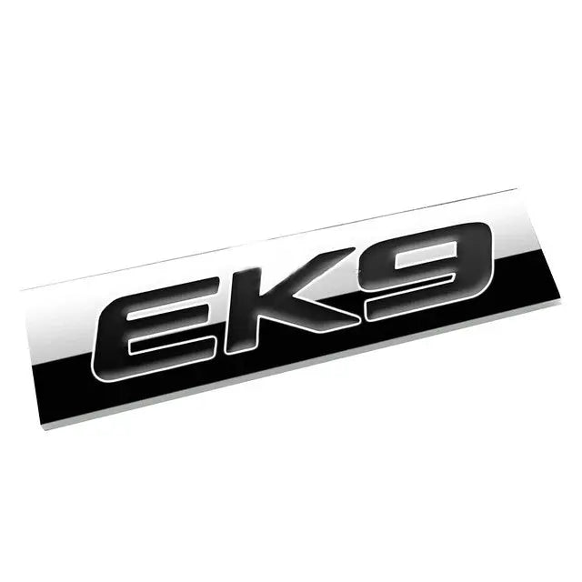 Aluminum Stick On 3D Polished Black Letters Ek9 Decal Emblem Trim Badg ...
