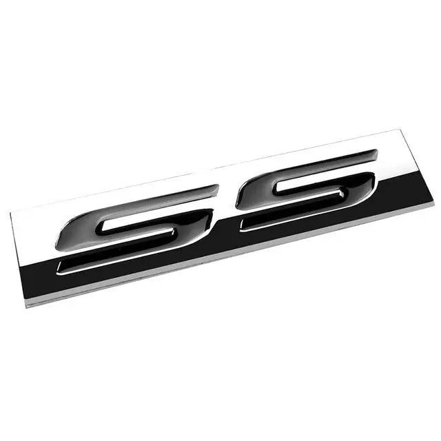 Aluminum Stick On 3D Polished Black Letters Ss Decal Emblem Trim Badge ...