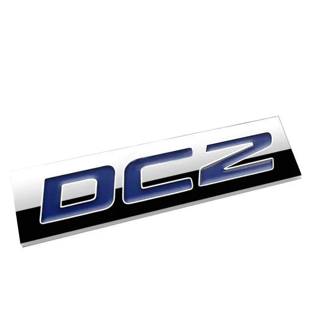 Aluminum Stick On 3D Polished Blue Letters Dc2 Decal Emblem Trim Badge ...