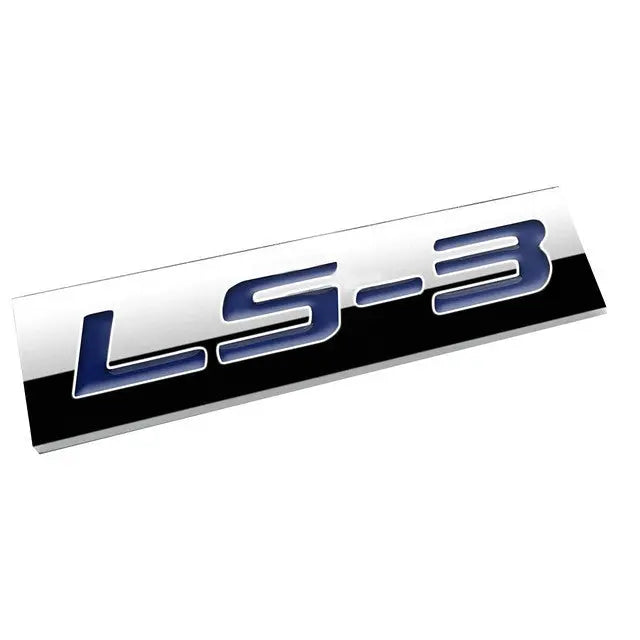 Aluminum Stick On 3D Polished Blue Letters Ls3 Decal Emblem Trim Badge ...