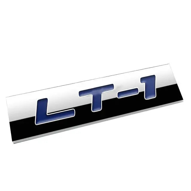 Aluminum Stick On 3D Polished Blue Letters Lt1 Decal Emblem Trim Badge ...