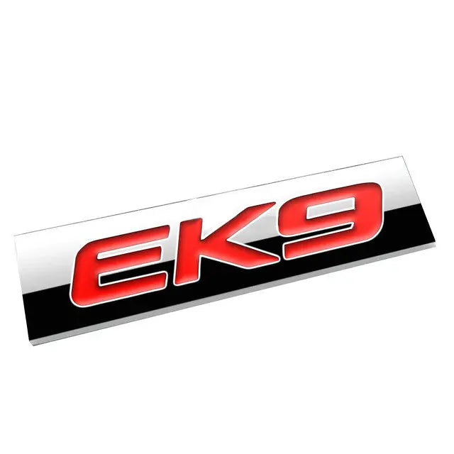 Aluminum Stick On 3D Polished Red Lettering Ek9 Decal Emblem Trim Badg ...