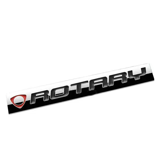 Aluminum Stick On Black Lettering Red Rotary Symbol Decal Emblem Trim ...
