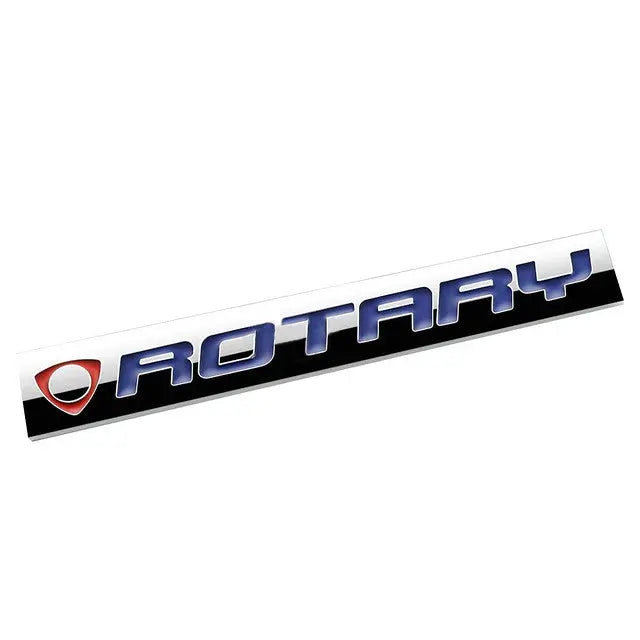 Aluminum Stick On Red Lettering Blue Rotary Symbol Decal Emblem Trim B ...