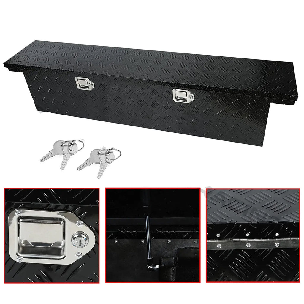 Aluminum Heavy Duty Pickup Truck 69"X12"X14" Bed Storage Tool Box W/ L ...