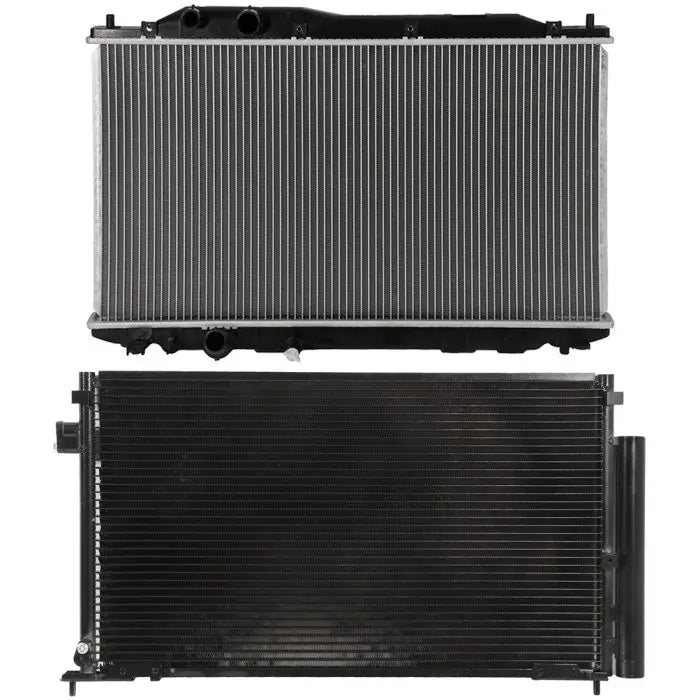 Aluminum Radiator & AC Condenser Cooling Kit 2006-2011 Honda Civic ...