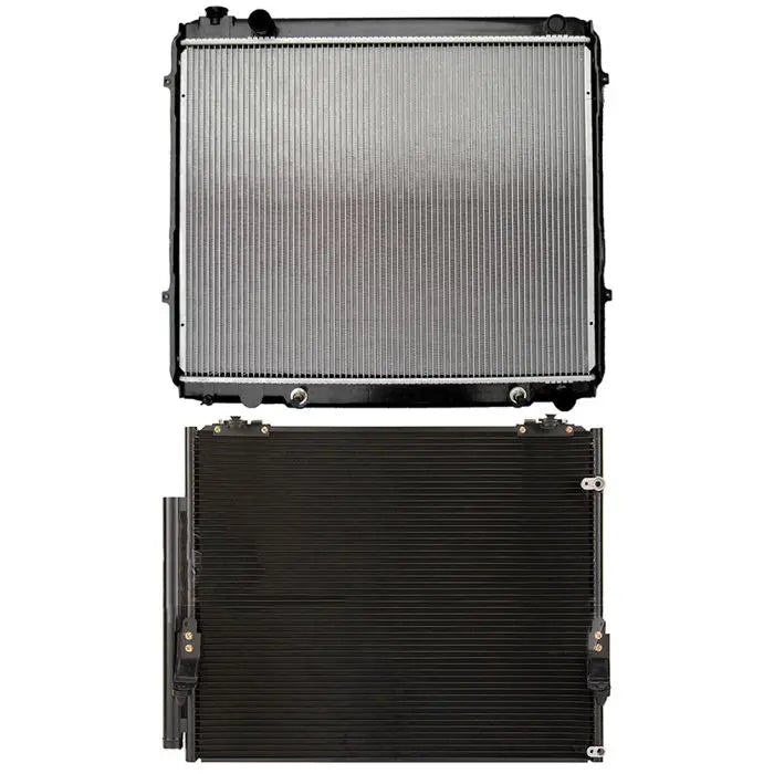 Aluminum Radiator & AC Condenser Cooling Kit 2006 Toyota Tundra 4.7L V ...