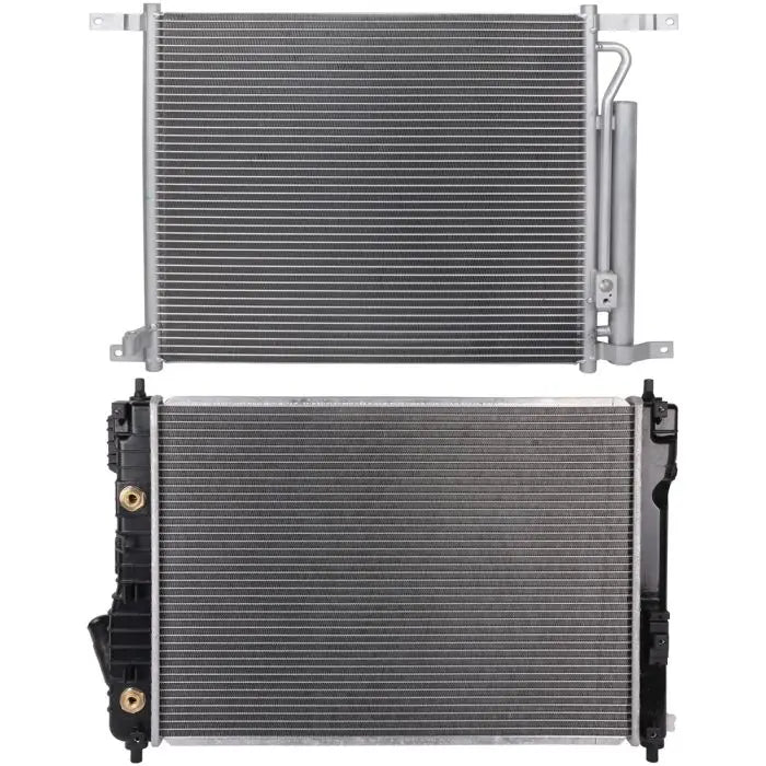 Aluminum Radiator & AC Condenser Cooling Kit 2009-2011 Chevrolet Aveo ...