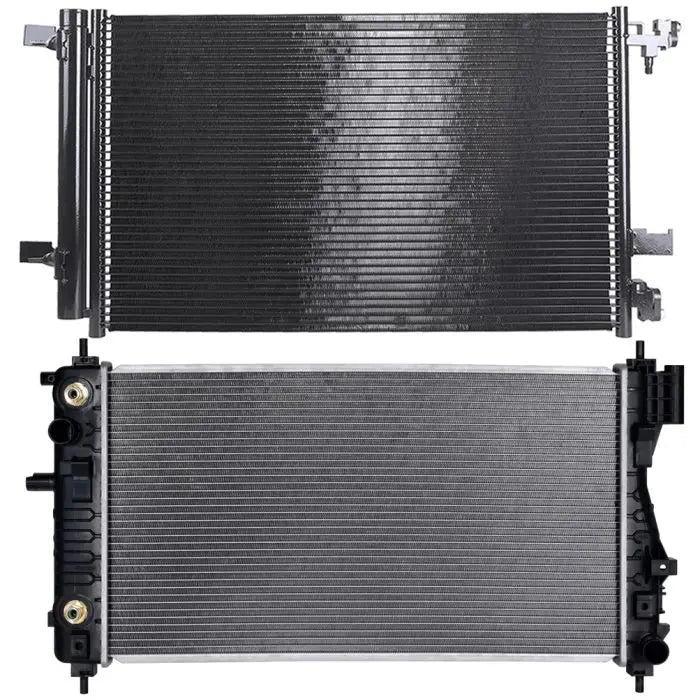 Aluminum Radiator & Condenser Cooling Kit 14-16 Buick Regal Chevrolet ...