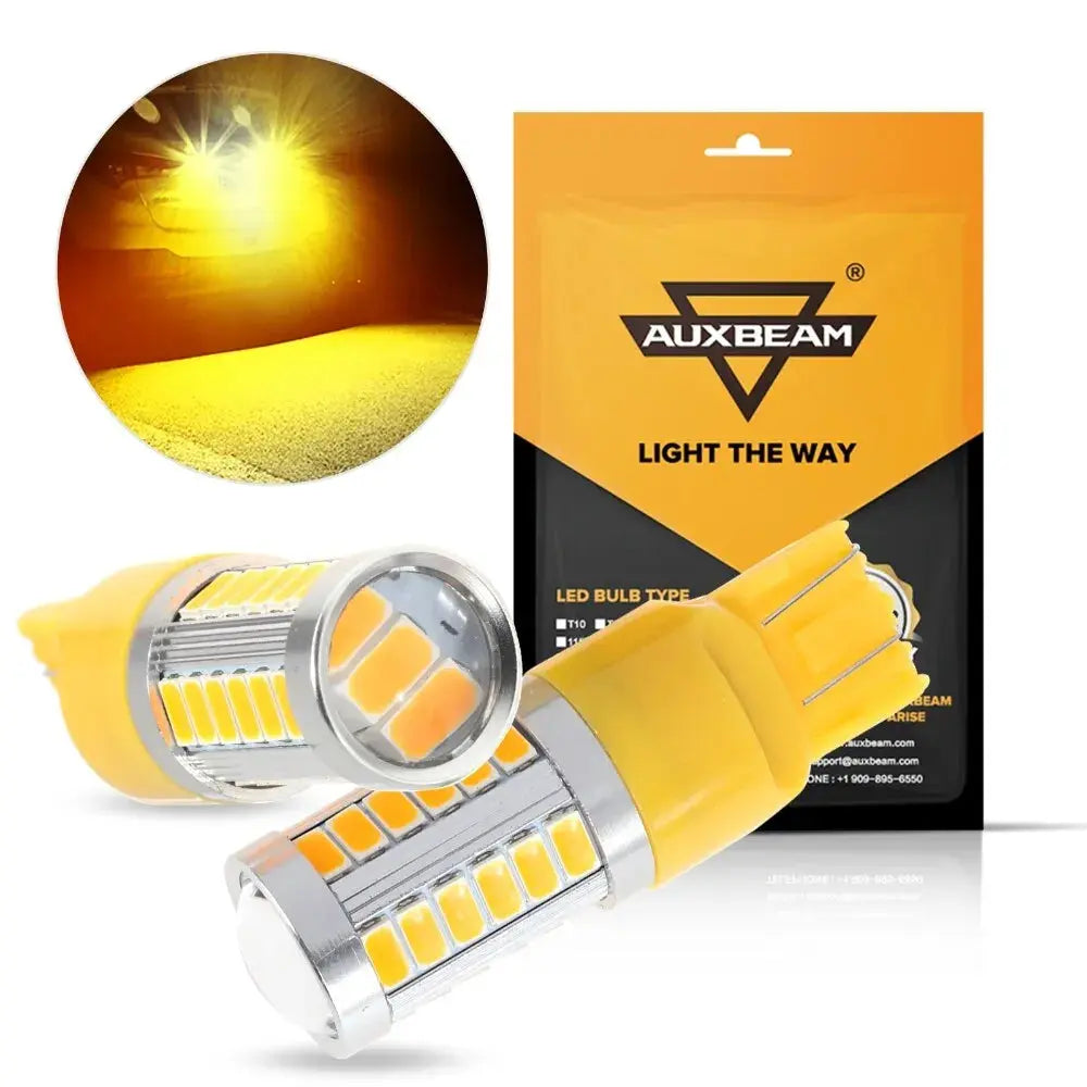 Auxbeam 7443 Amber Led Turn Signal Drl Light Bulb For 2018-2021 Jeep W ...